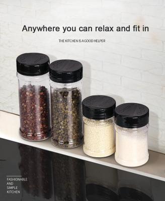 China Eco-Friendly Luxury Household Plastic Set Vanilla Jar Plastic Spice Jar for sale