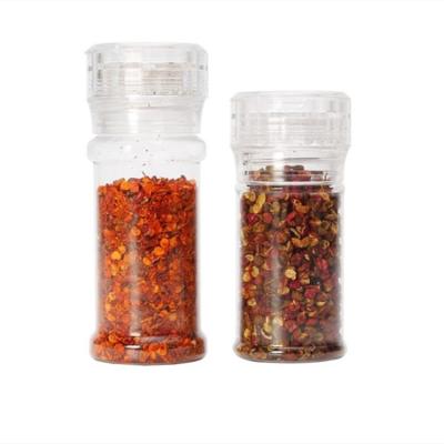 China 100Ml 300Ml Multifunction Empty Grinder Cap Plastic Bottles Packaging For Spices Stickers Custom for sale