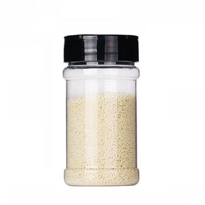 China 2Oz 3.5 Oz Round  Plastic Pepper Seasoning Shaker Spices Storage Bottle Jar Packaging With Flip Top Lid for sale