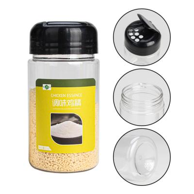 China Wholesale clear plastic seasoning bottle plastic spice jar container with lid for sale