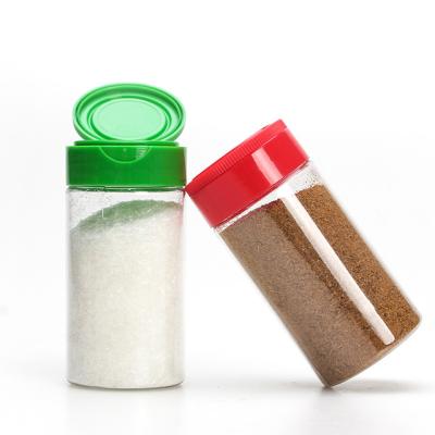 China Pepper container seasoning jar condiment packaging PET bottle plastic spice shaker bottle 125ml for sale