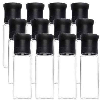 China manual small 256 ml salt pepper bottle dry spice herb jar with grinder lid dispenser bottle for sale
