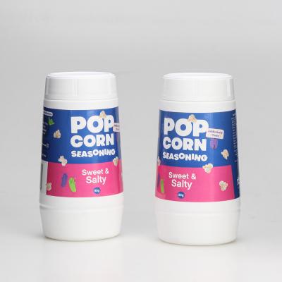 China White Plastic Seasoning Bottles Spice Shaker Powder Containers Pepper Salt Jar With Cap for sale