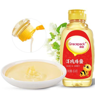 China Cheap Hot Sale Manufacturer Squeeze Food Grade PET Plastic Maple Sugar Sauce Honey Bottle With Shrink Band And Orifice Reducer for sale