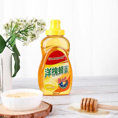 China New Arrival 2021 Cute 280Ml Plastic Honey Bear Bottle With Silicone Valve Flip Top Cap for sale