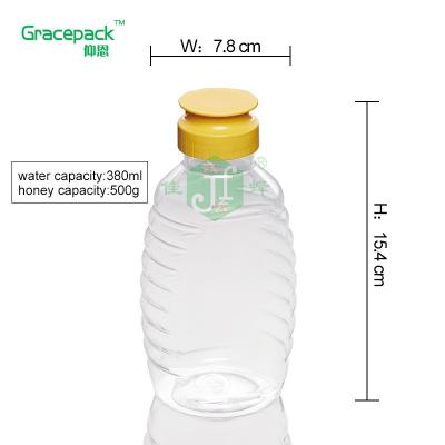 China Cheap hot sale empty 500g pet honey squeeze bottle plastic valve cap Mayonnaise/Sauce plastic bottle for sale