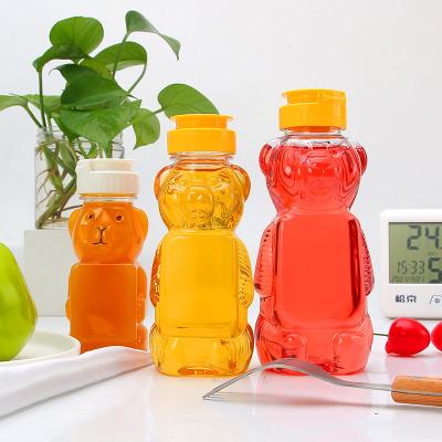 China New Cheap Food Grade 175Ml 250Ml 320Ml Pet Squeeze Honey Plastic Bottles,Plastic Bear Shape Honey Jar For Sale for sale