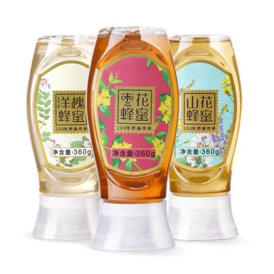 China New style popular custom squeeze bottle plastic honey jar packaging 500g honey bottle pet for sale