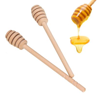 China Honey Stirrer Wooden long Handle Honey Dipper Sticks for sale