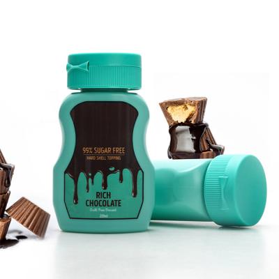 China PP Plastic 200ml Squeeze Sauce Bottle Chocolate Jam High Temperature Ketchup Honey Bottle for sale