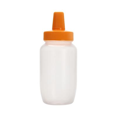 China Smooth Transparent No Burrs Mayonnaise Honey Packaging Plastic Bottle With PP Cap for sale