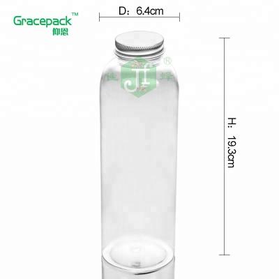 China Wholesale proper price clear pet drinking beverage plastic bottle for juice,empty plastic bottle 350 ml for sale