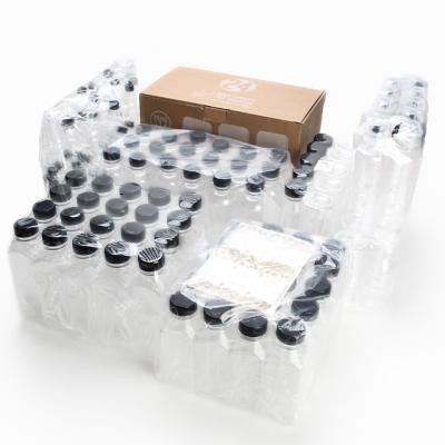 China Hot Selling 16 Oz Disposable Clear Food Grade Pet Plastic Square Juice 500Ml Beverage Bottle With Tamper Proof Cap for sale