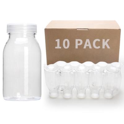 China Free sample RPET milk bottle, plastic drinking juice bottle for sale