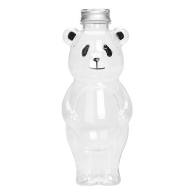 China Factory Selling Directly 700Ml Empty PET Cute Animal Shape Plastic Juice Bottle With Screw Cap For Drink for sale