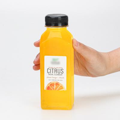 China New 2019 300ml beverage bottle water bottles with custom logo, plastic juice bottles wholesale 4oz plastic jar for sale