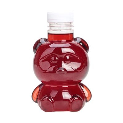 China Bear Shape Milk Coffee Plastic Bottle Popular Transparent Milk Coffee Plastic Bottle refillable bottles for sale