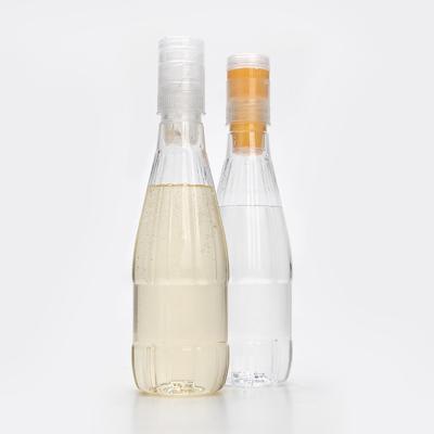 China Cylinder Round 15oz Honey Water&Syrup Water&Carbonated Beverage Plastic Packing Bottle With Break Away Cap for sale