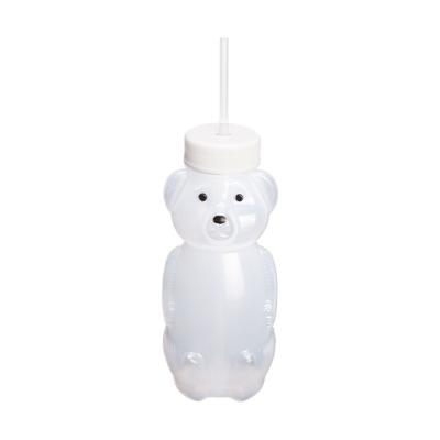 China PP Drink Beverage Bottle Wholesale Custom Translucent Bear Special Shape Plastic Can for sale