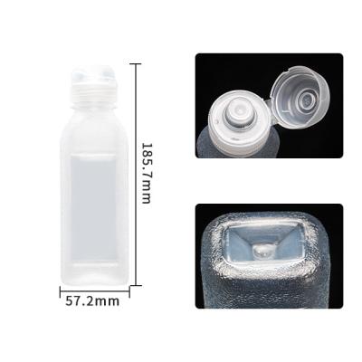 China 300Ml/500ml PP Hot Filled Bottles French custom Square round clear Plastic Bottle Food Grade Pet Juice Bottle 200ml for sale