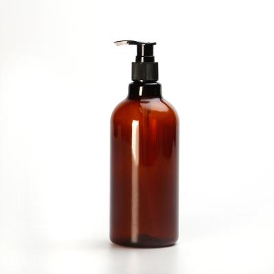 China 500ml Empty BPA Free Hand Soap Dispenser Boston Round Plastic Dispensers Bottles, 300ml pet water bottles for sale
