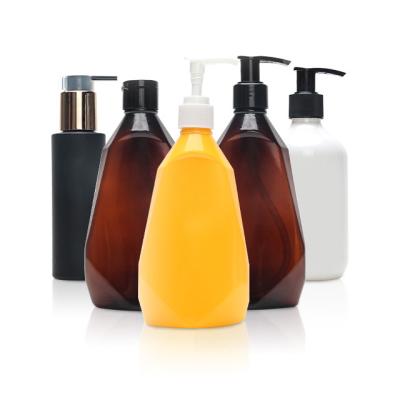 China Cosmetic Packaging 100ml 300ml 500ml Plastic PE PET Lotion Pump Shampoo Bottle Empty Cosmetic Lotion Bottle for sale