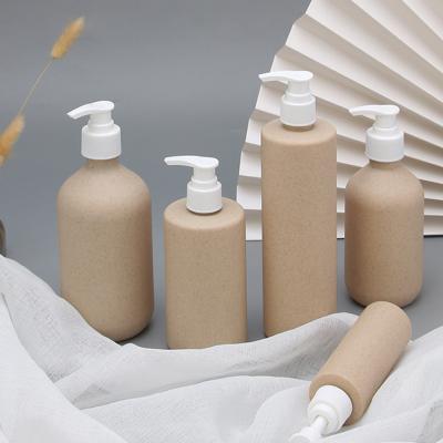 China 30Ml 100Ml 250Ml 300Ml 500Ml Eco Friendly Biodegradable Wheat Straw Plastic Shampoo Bottle biodegradable cosmetic jars for sale