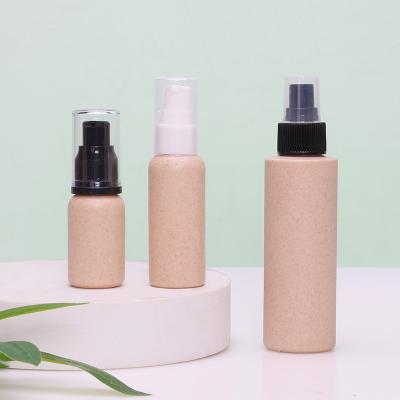China Wholesale Biodegradable Wheat Straw Empty Shampoo Bottle dispenser bottle for sale