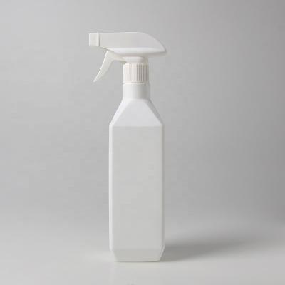 China Pet Empty Square Detergent Plastic Trigger Mist Spray Bottle 300Ml 500Ml for sale