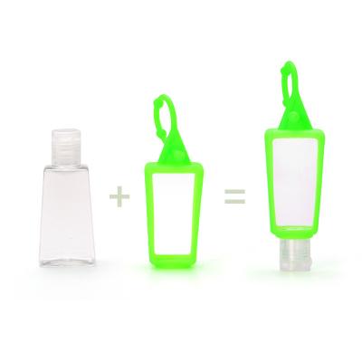 China Wholesale Custom Colorful 30ml 50ml Hand Sanitizer Silicone Case Silicone Hand Sanitizer Holder, sanitizer holder bottle for sale