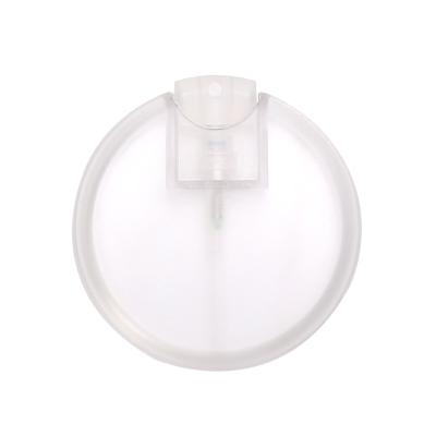 China Hot New Products 20Ml Plastic Mini Pocket Spray Pump Bottle Round Pocket Card Spray Bottle For Disinfectant for sale
