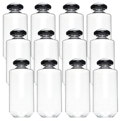 China Customized Water Toner Skin Care Bottle Clear Plastic Lotion Packaging Mushroom Cap Water Lotion Bottle 300ml for sale