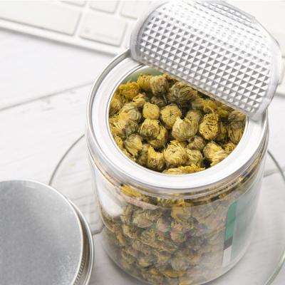 China Multi Size Pet Jar Plastic Pop Top Cans For Food With Easy Open Lid for sale