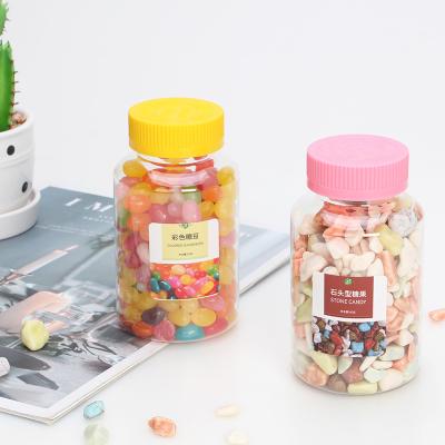 China Honest Suppliers Private Label Transparent Pill Health Products Bottles With Yellow Pink Anti-Theft Cap 4oz plastic jar for sale