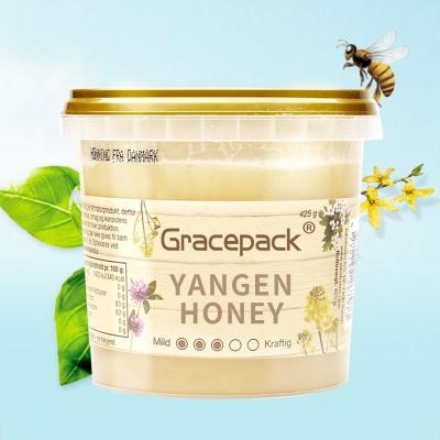 China Factory Selling Directly Food Grade Round Clear Plastic Honey Bucket With Lid And Handle 1Kg Plastic Pail for sale