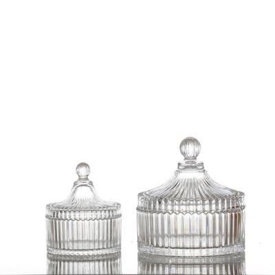 China Hot selling fashionable glass jar for candy, empty storage jar cang bottle for sale