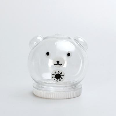 China Honest suppliers mall animal shape Raccoon pet plastic bottle the little bear bottle food grade, plastic candy bottle for sale