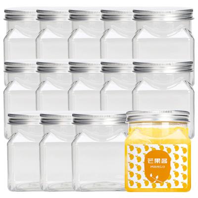 China The manufacturer supplies 250ML transparent PET plastic bottle sealed in square for sale