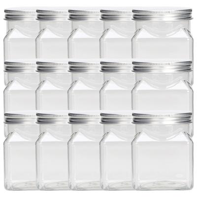 China 250ml Plastic Cream Cosmetic Balm Sleeping Cream Jar With Silver Lids for sale