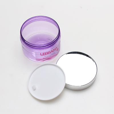 China 2021 Popular Sales 8Oz 16Oz Transparent Powder Plastic Cream Jar Scrub Body Butter Container Jar With Lids for sale