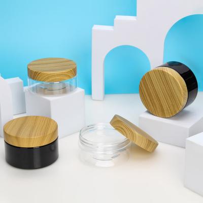 China Plastic Jar with Dome Lid Refillable Make-up Cosmetic Jars Empty Face Cream Lotion Storage Container ointment jar for sale