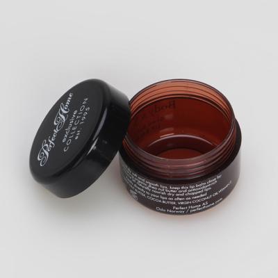 China Cosmetic Empty Cream Packaging 15g Body Lip Scrub PS Cosmetics Jar With Cap for sale