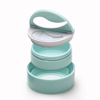 China ABS Replaceable Inner Pink Purple Blue 50ml Skin Care Face Body Mask Lotion Cream Plastic Jar Cosmetic for sale