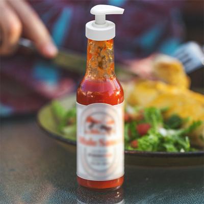 China Hot selling household soy sauce bottle tomato sauce bottle oyster sauce bottle pressure nozzle pump head 34/400 for sale