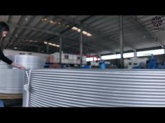 Coiled tubes shipped and about to depart for the customer's factory.