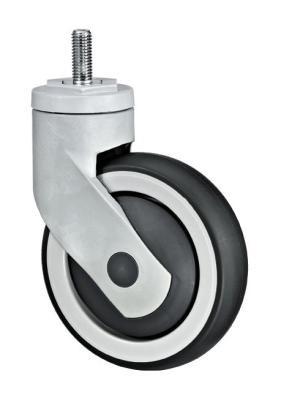 China Threaded Stem Medical Caster Wheels With TRP Wheel 75mm 125mm Diameter for sale
