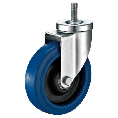 China Soft Rubber Industrial Stem Casters , Industrial Style Caster Wheels 3