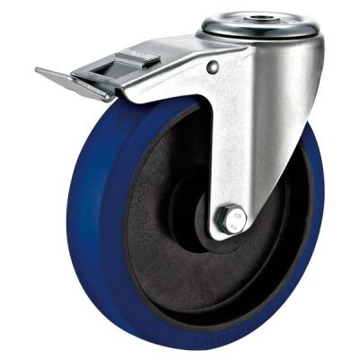 China Lockable Heavy Duty Industrial Casters / Carts Hollow Kingpin Swivel Caster for sale