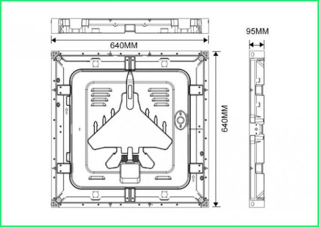 Large Indoor Rental Led Screen Display , P2.5 LED Video Screen Rental High Refresh