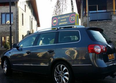 China Small Car LED Billboard Signs 3G LED Taxi Top Signs For Commercial Advertising for sale